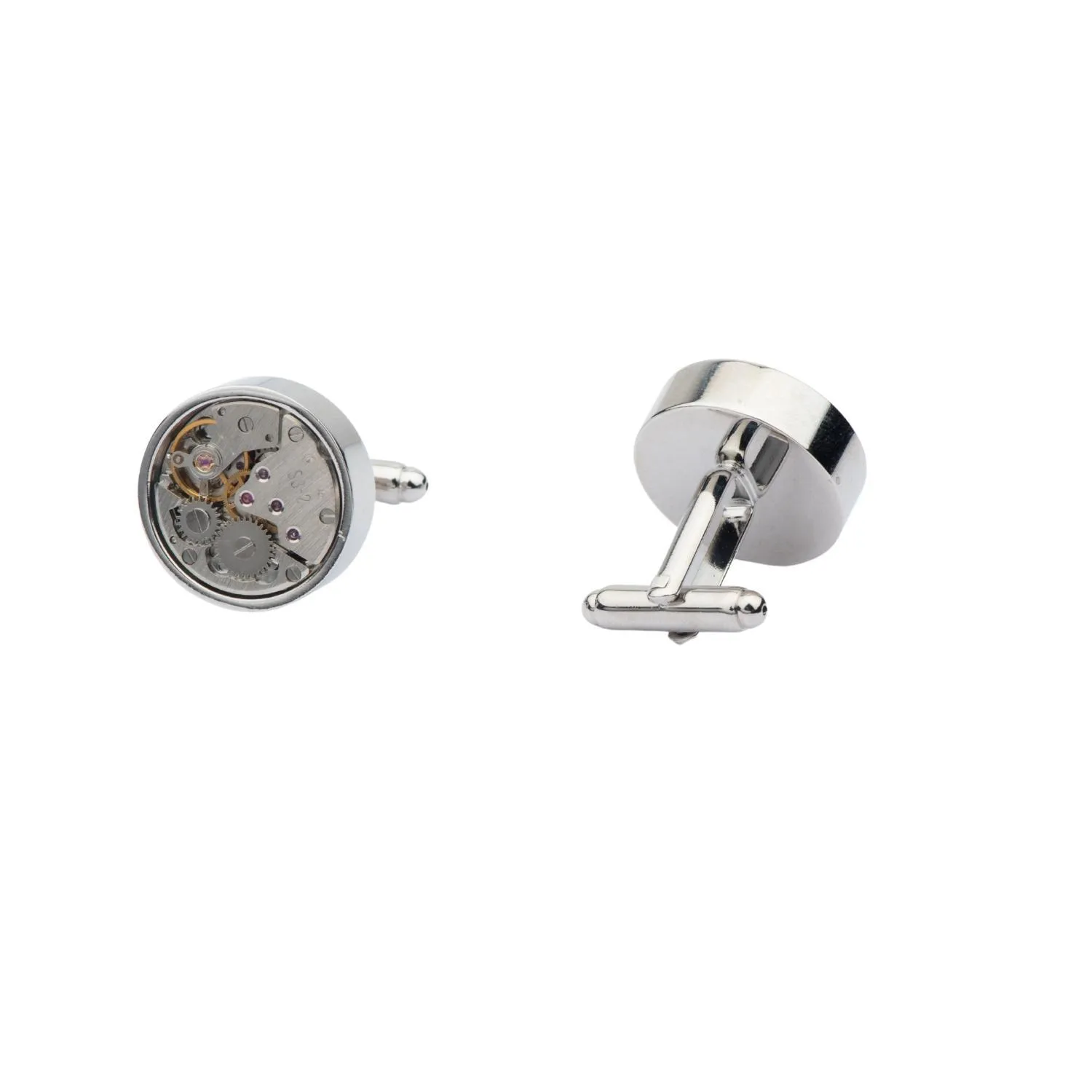 Round Watch Mechanism Cufflinks for men - The Tie Hub